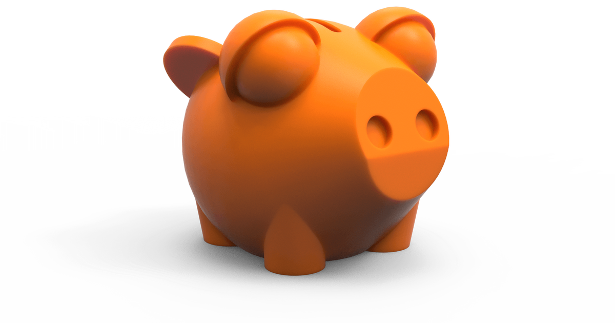 3D Flying Piggy Bank by Cadhobby | Download free STL model | Printables.com