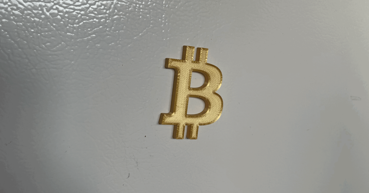 Small mix to Bitcoin logo by Arsen by btcmaker | Download free STL ...