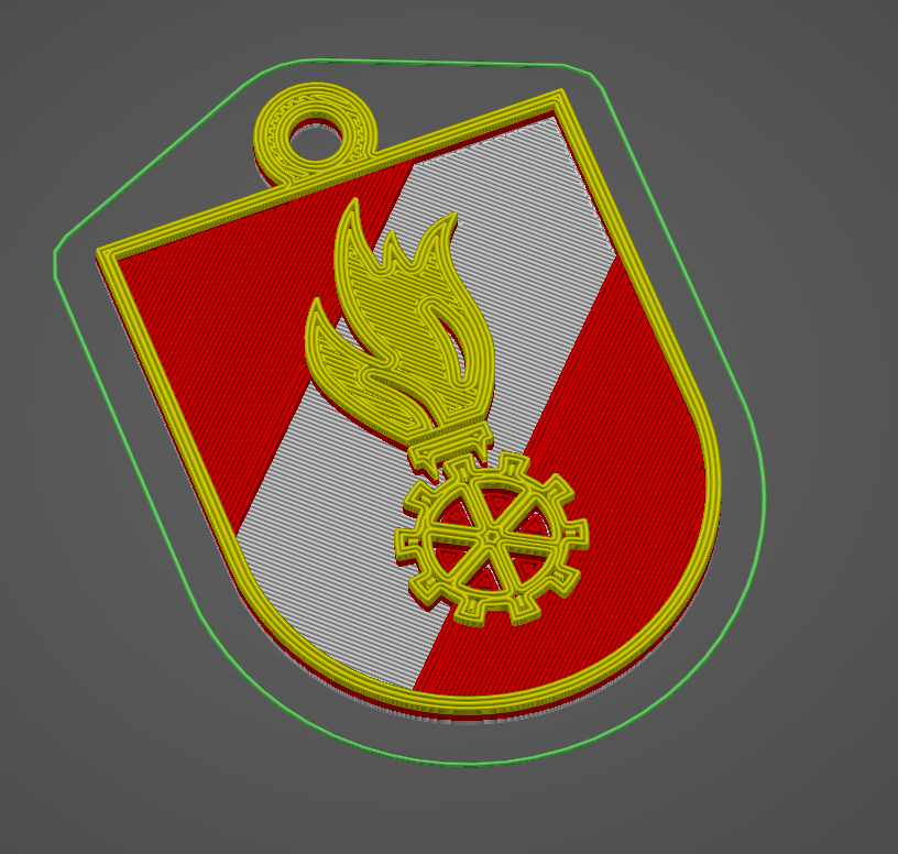 Schlüsselhanghänger Feuerwehr Korpsabzeichen by dhiertz | Download free STL model | Printables.com