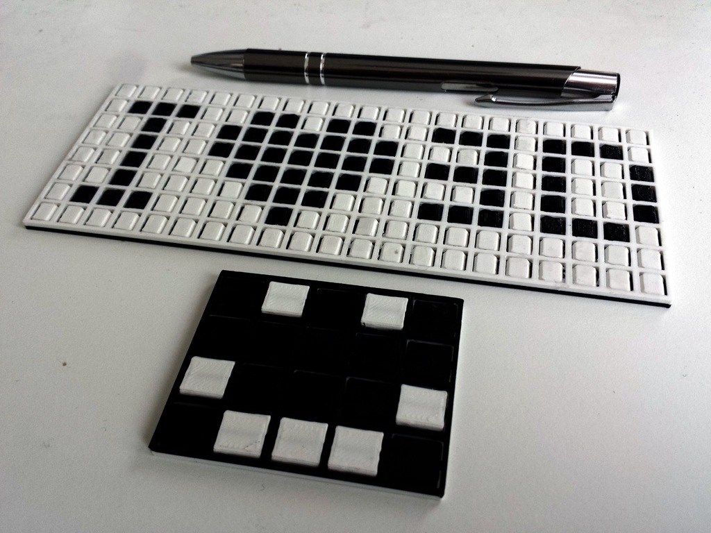 Fliptrix - customizable print-in-place dot matrix style flip board ...