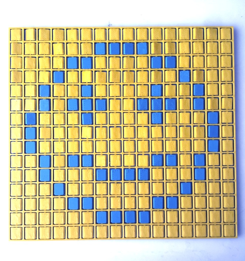 Fliptrix - customizable print-in-place dot matrix style flip board display by swiniak | Download ...