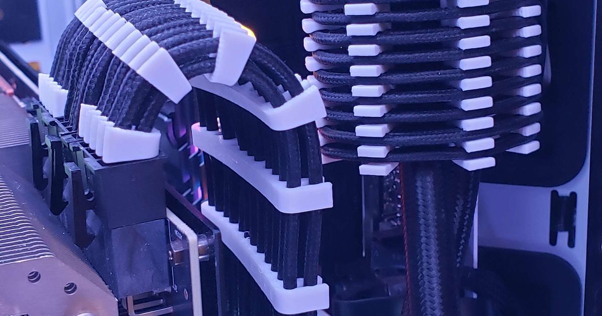 spiggytech wire management combs by spiggytech | Download free STL ...