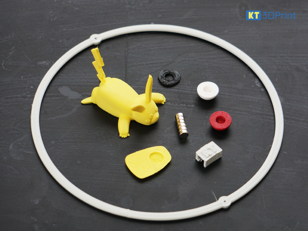Pikachu art piece with levitating pokeball by KT3Dprint | Download free ...