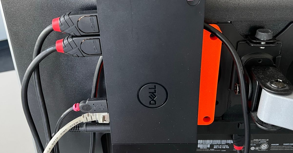 VESA Docking Station Mount by Alex | Download free STL model ...