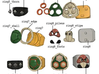 Bowser Rings by bigovereasy | Download free STL model | Printables.com