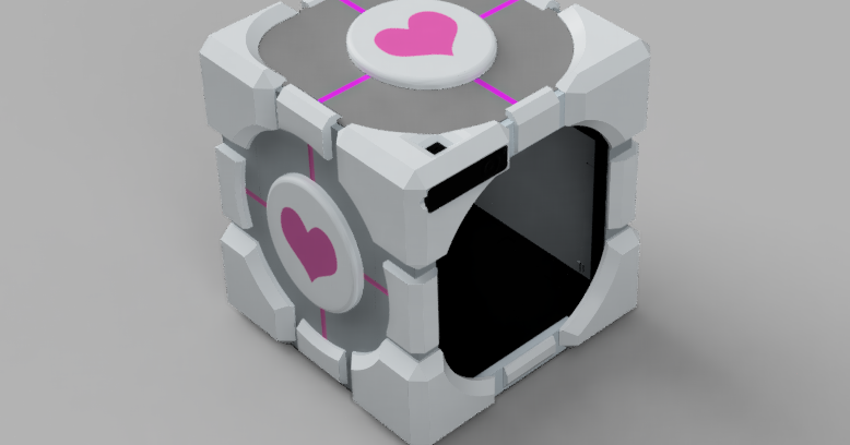 Top cover for companion Cube for P1P (WIP still doing little tweaks) by ...