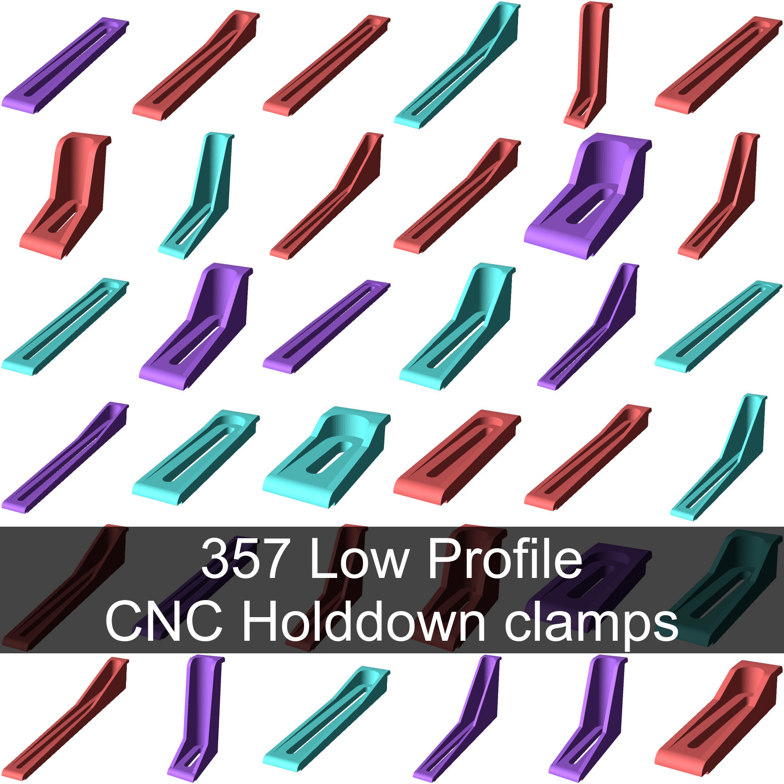 CNC Hold down clamps (All sizes, OpenSCAD) por Max | Descargar modelo STL gratuito | Printables.com