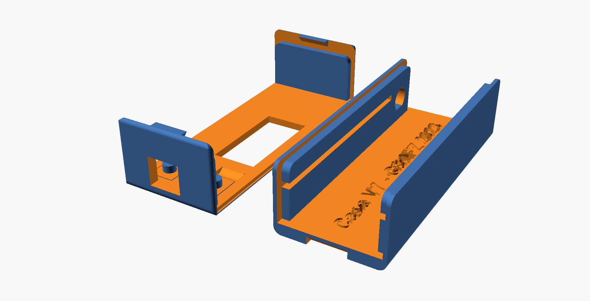 Case for a TTGO ESP-32-OLED board by Polymath | Download free STL model ...