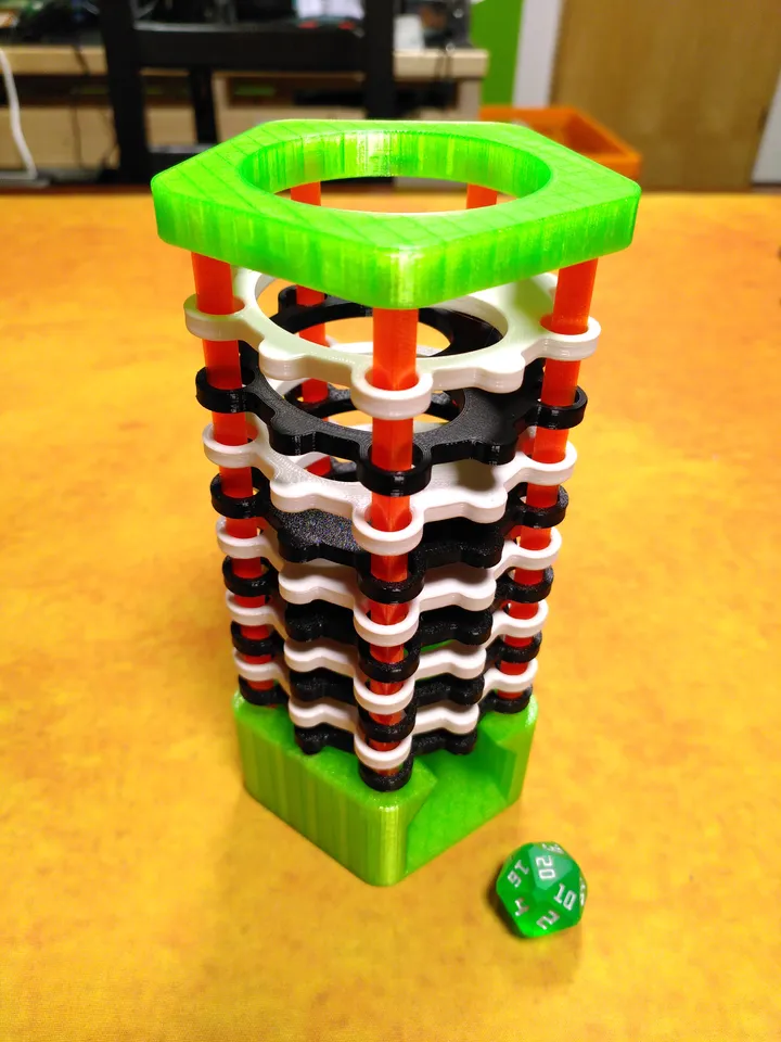 Magnetic Levitating Dice Tower by wuerfel | Download free STL model ...