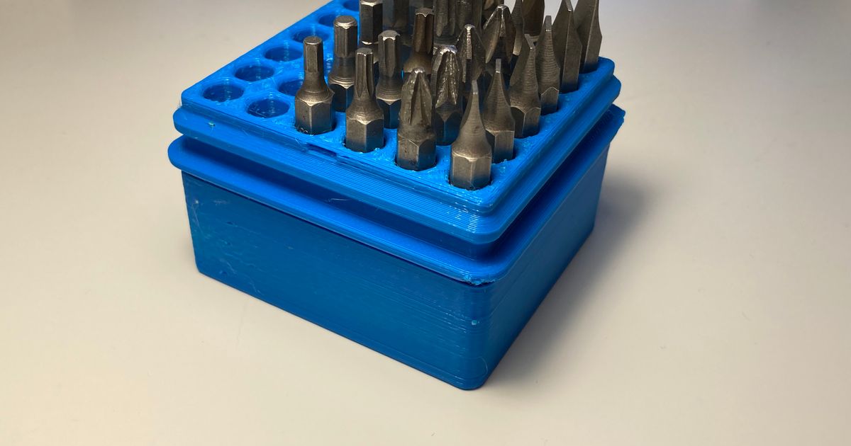Magnetic Parametric Hex bit Holder by Tunanika | Download free STL model | Printables.com