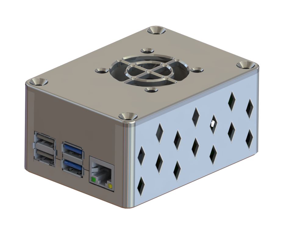 Raspberry Pi 4 Fan-Case by Henne | Download free STL model | Printables.com