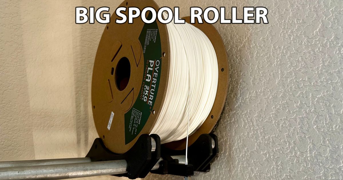 Big Spool Roller for RepRack by CrankyX | Download free STL model ...