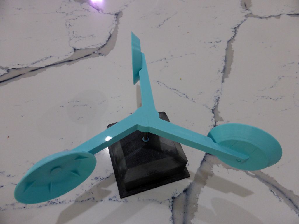 Anemometer with 75mm Cups - Improved by Fergy7 | Download free STL ...