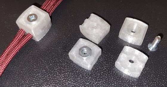 Paracord clamp/slider by aTm_wRECr | Download free STL model ...