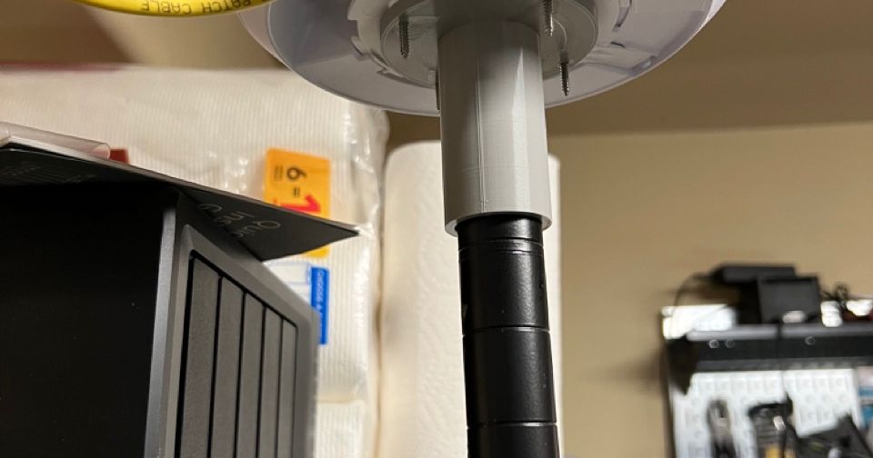 Unifi AP U6 Lite wire rack post mount by ducksauz | Download free STL ...