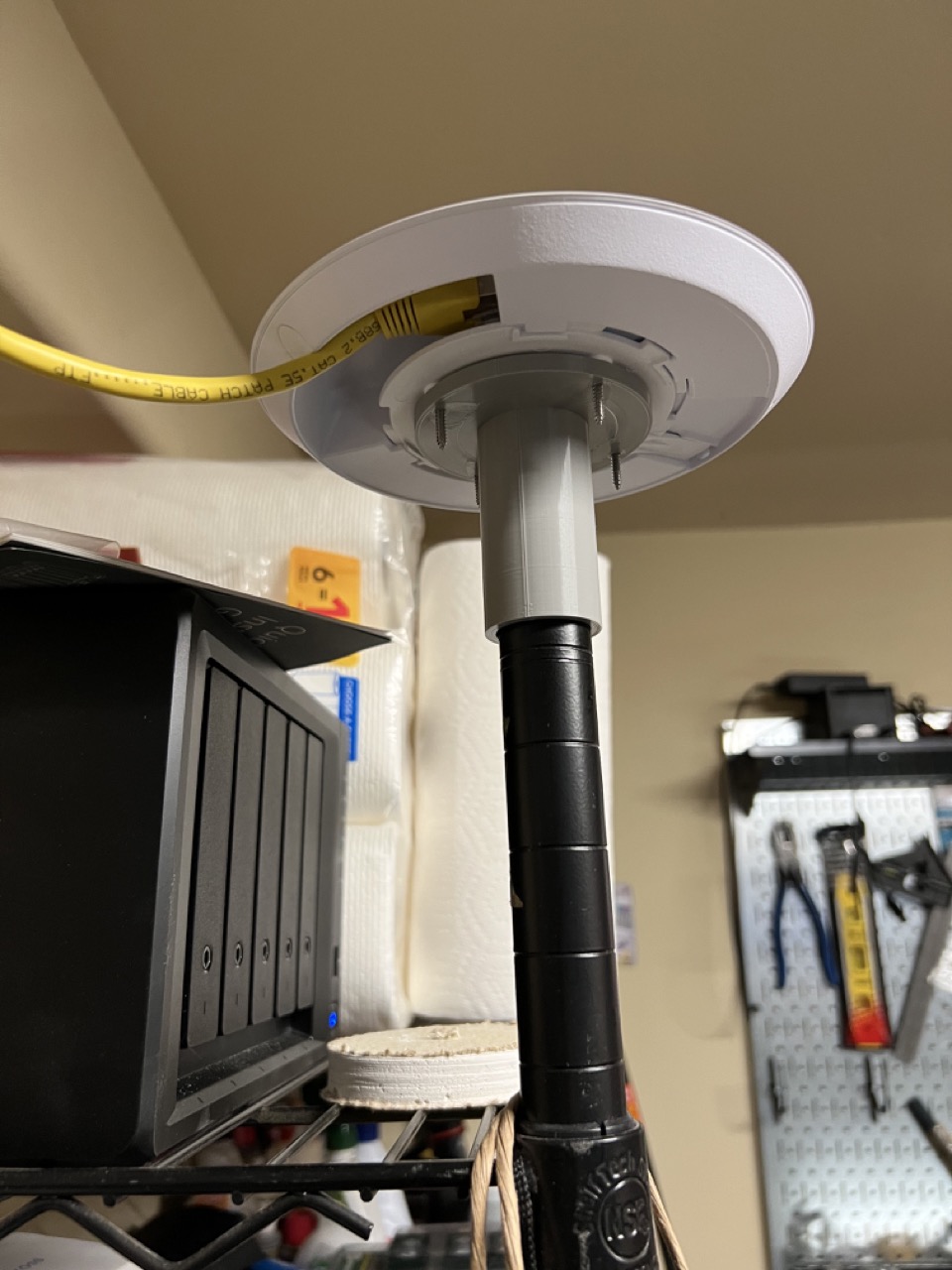 Unifi AP U6 Lite wire rack post mount by ducksauz | Download free STL ...