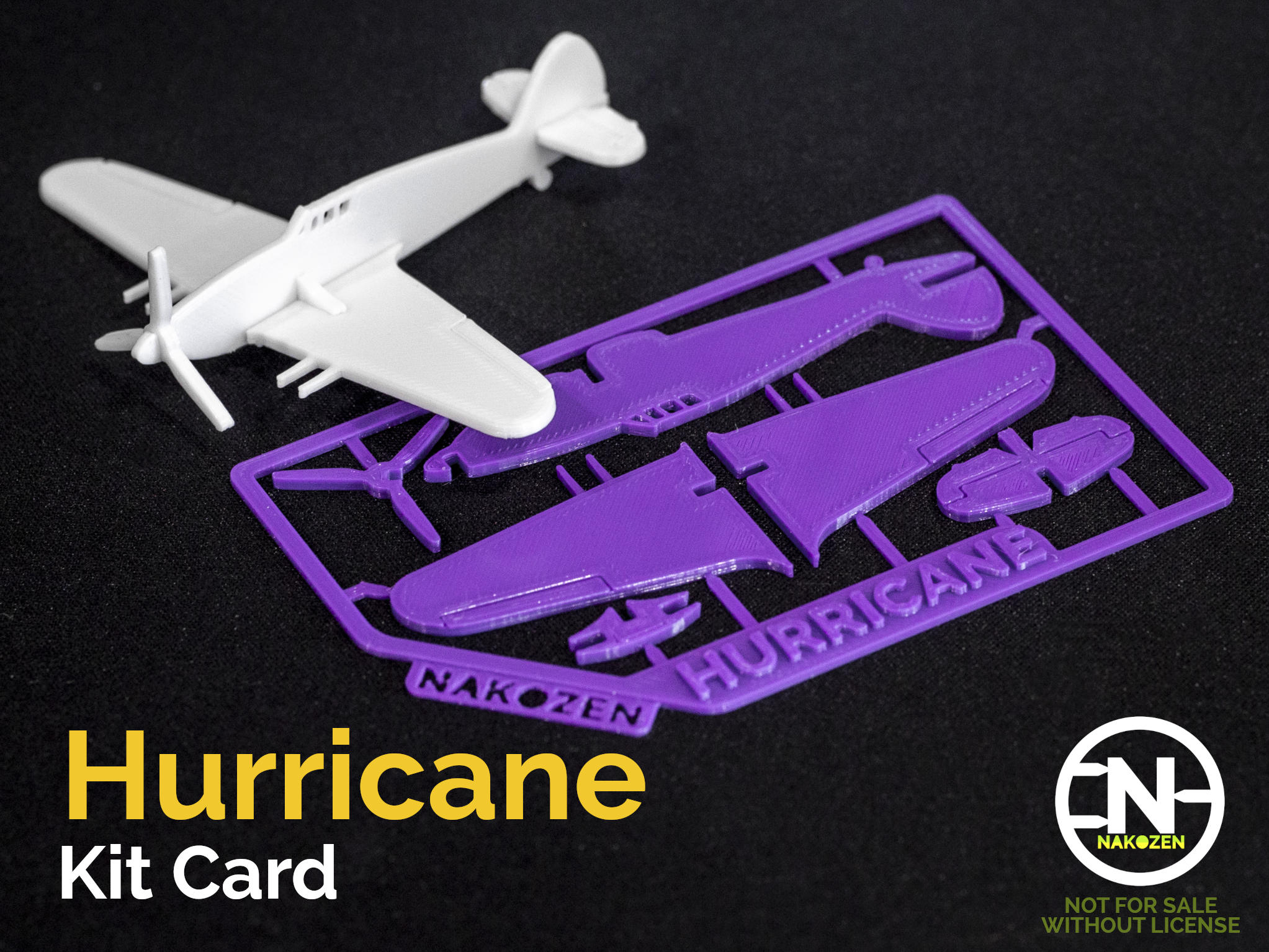 Hawker Hurricane Kit Card by Nakozen | Download free STL model ...