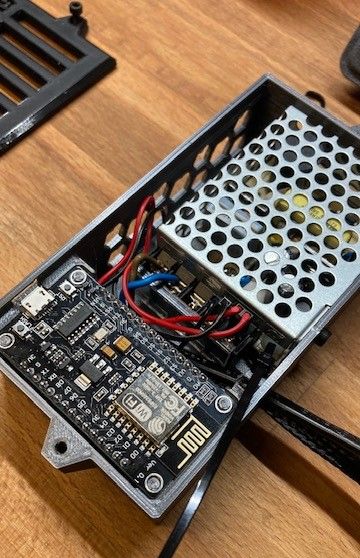 Nodemcu + Meanwell 5V 15W power supply case by 3DPrintsBF | Download ...