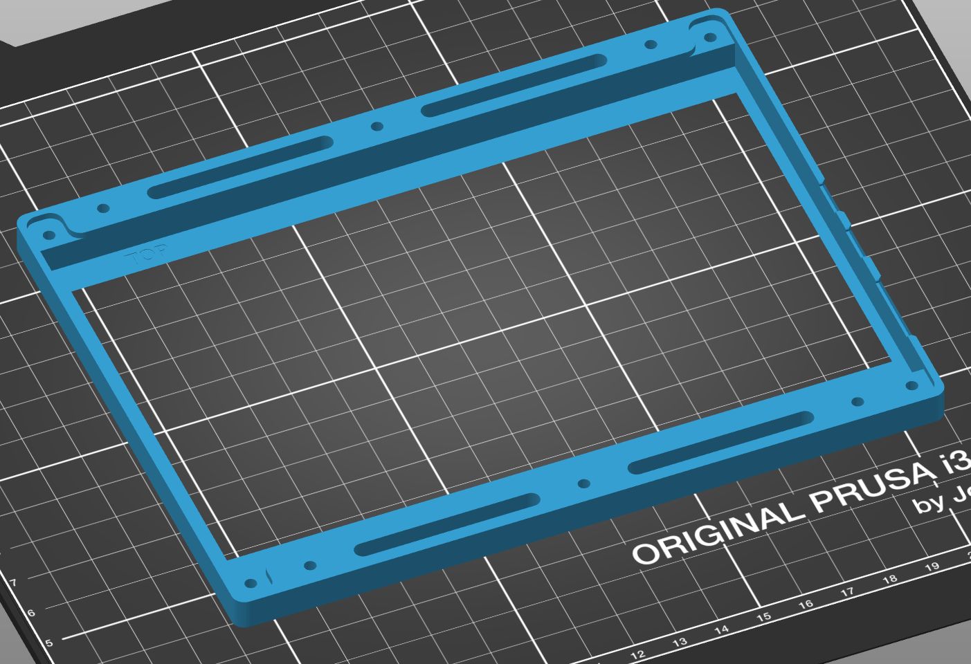 7" Touch Display Frame von 3DPrintsBF | Kostenloses STL-Modell ...