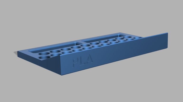 3D Benchy Dry Dock Display Stand with Material Names by 3d.druck.jo ...