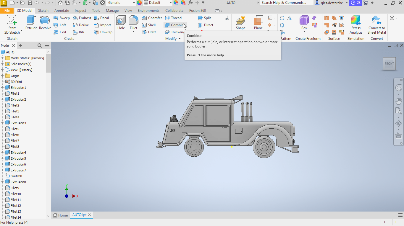 Cartoon Car by TW | Download free STL model | Printables.com