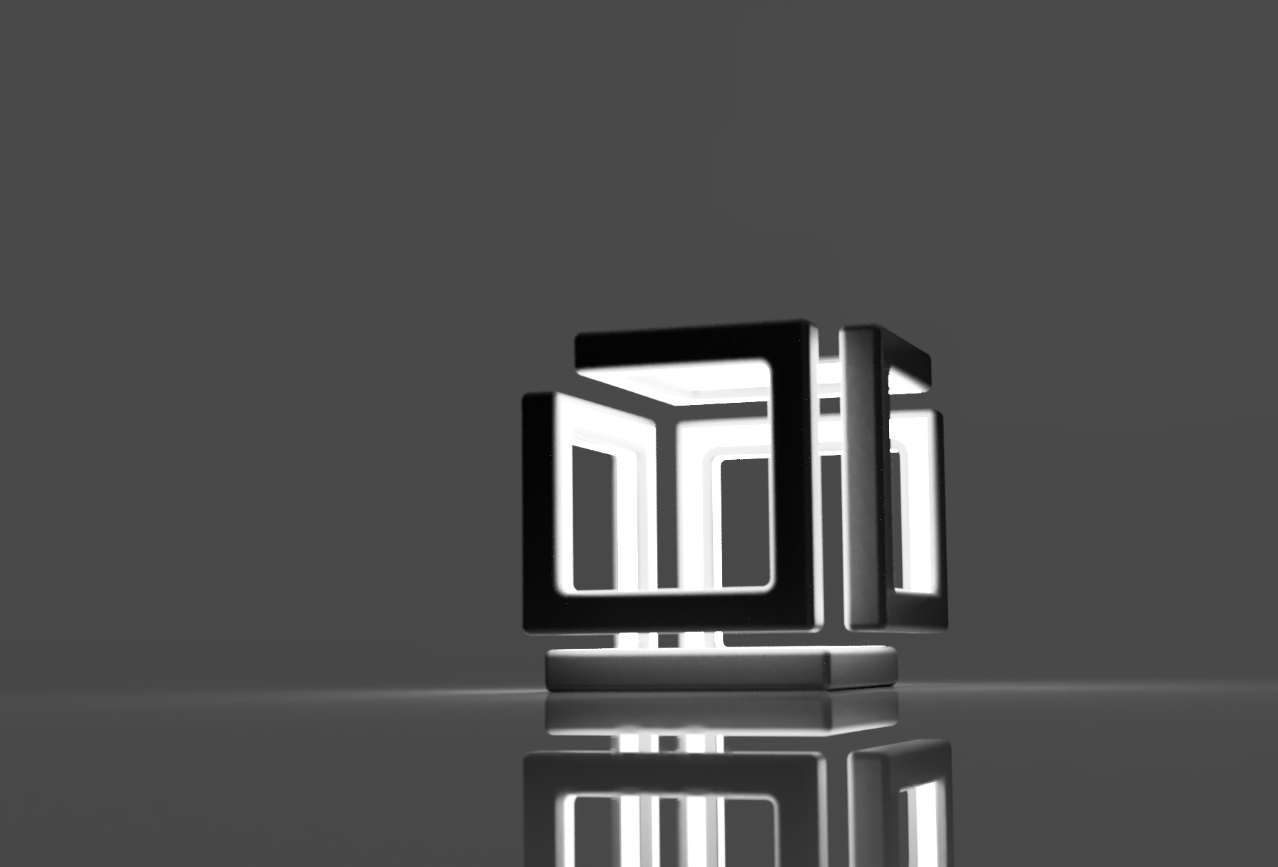 Infinity cube +LED light tape by 104 | Download free STL model ...