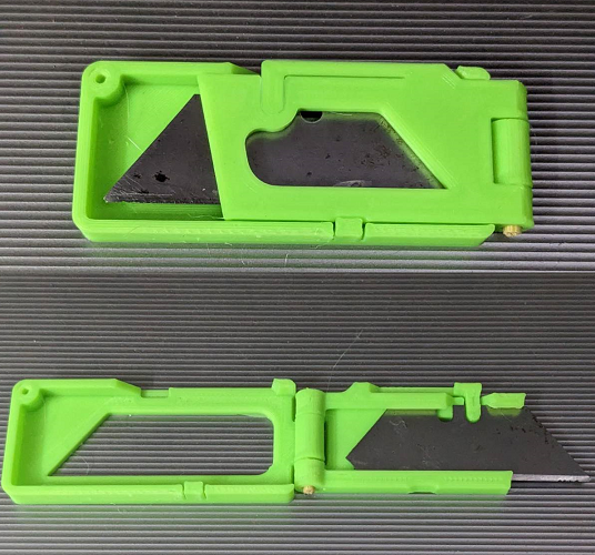 Foldable Utility Blade Holder by Muh60 | Download free STL model ...