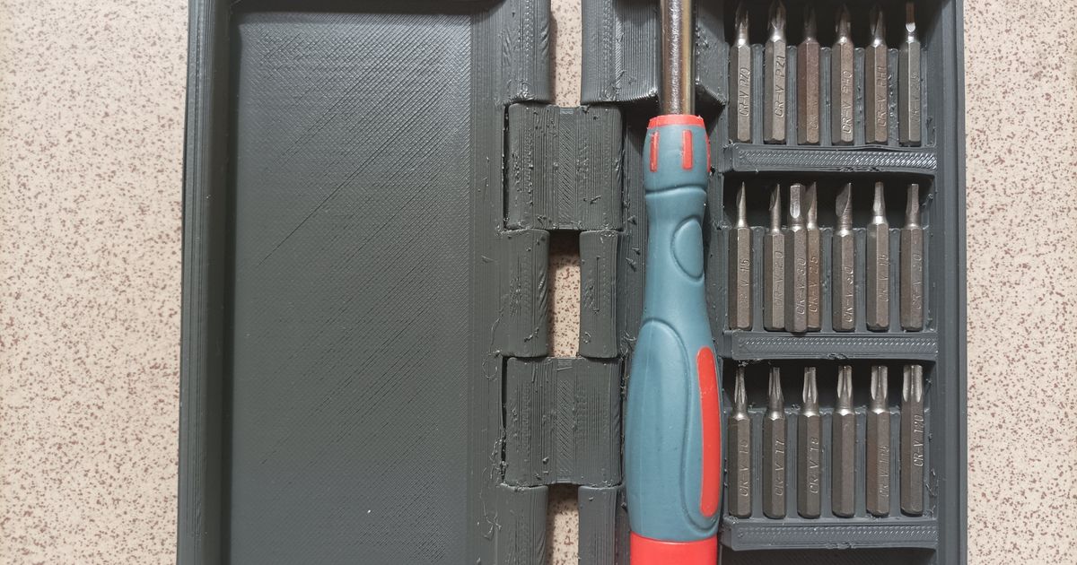 Screwdriver hex bit case PiP (magnetic) by Michal_Vallo | Download free ...