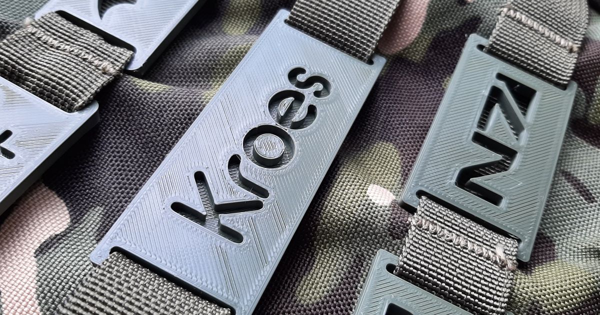 Molle Tag - Customizeable - 2 Sizes by Kroeskoppie | Download free STL ...