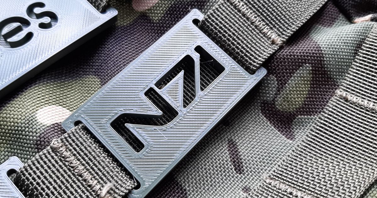Molle Tag (Small) - Mass Effect N7 by Kroeskoppie | Download free STL model | Printables.com