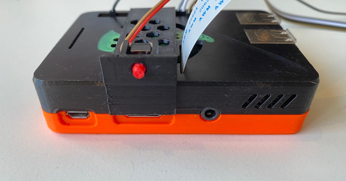 Snap-on bracket with tactile switch for Malolo's snap fit Raspberry Pi 3 Case (OctoPrint GPIO ...