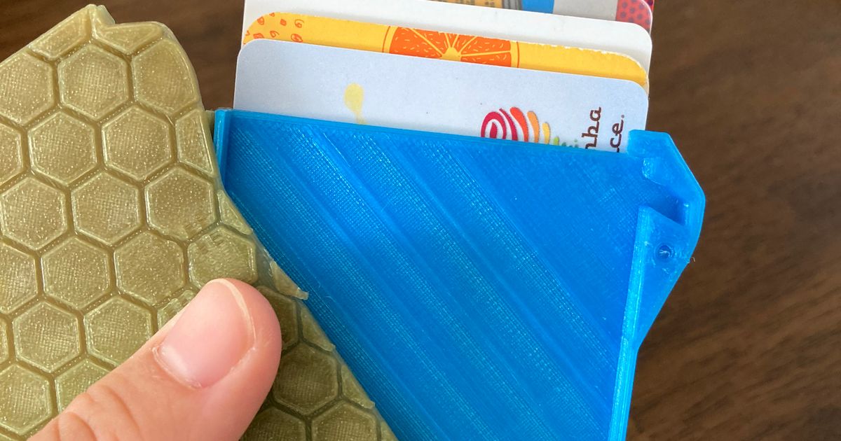 Honeycomb Smart Wallet With SD Card Slots by Yes. | Download free STL ...