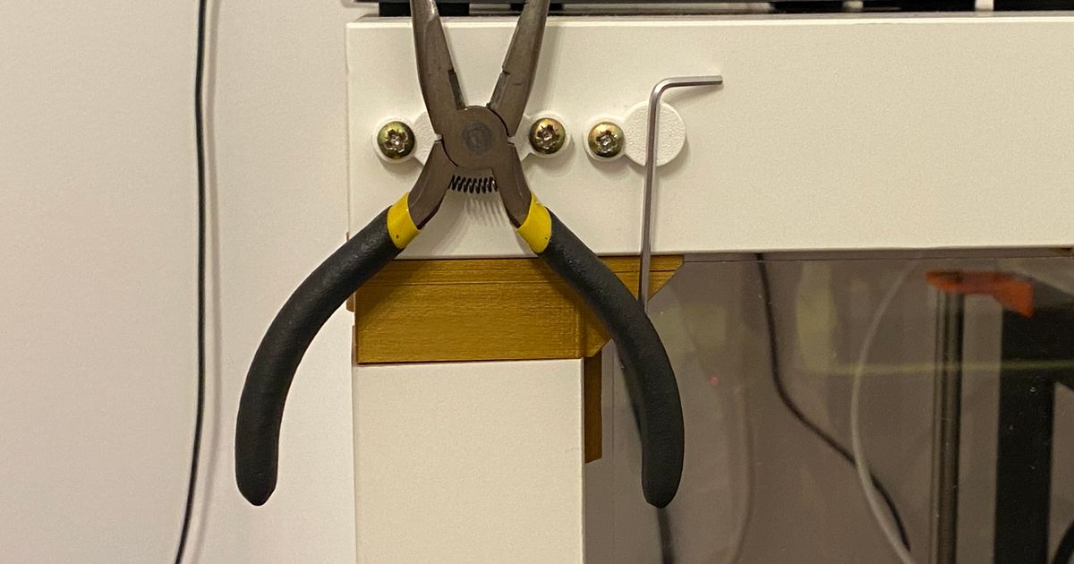 Magnetic Tool Holder for Ikea Lack by atSteini | Download free STL ...