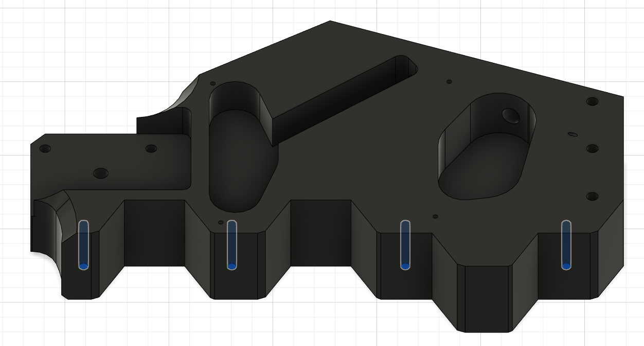 Prusacaster - Correctly placed hardware; side and bridge threaded ...