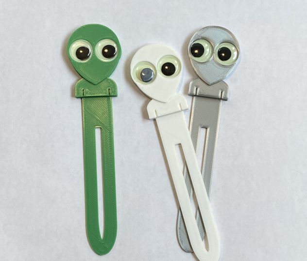 Google-Eye Alien Bookmark by rreibel | Download free STL model ...
