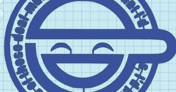 LAUGHING MAN LOGO - GITS - WALL ART by The_OGAMA | Download free STL ... LAUGHING MAN LOGO - GITS - WALL ART by The_OGAMA | Download free STL ...