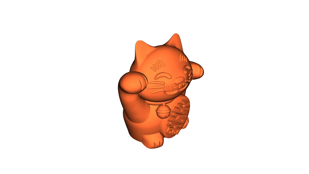 Happy Cat (Maneki Neko) by D3D Pro | Download free STL model ...