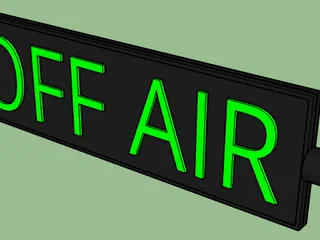 Rotatable on air, off air sign by The Fragile Retreat | Download free ...
