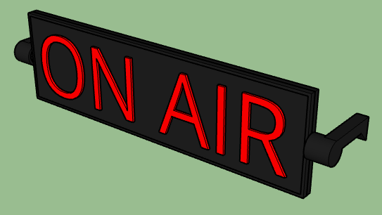 Rotatable on air, off air sign by The Fragile Retreat | Download free STL model | Printables.com