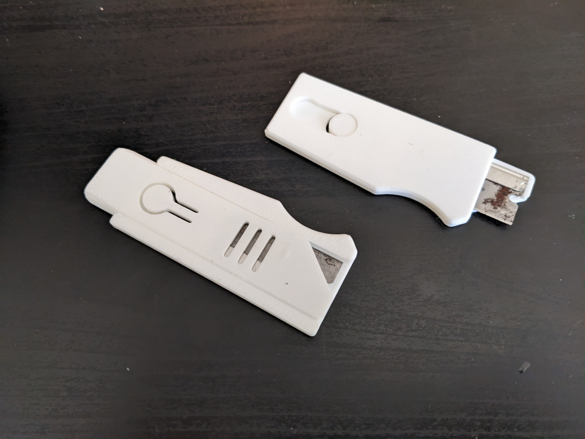 Retractable Single-Edge Razor Box-Cutter v2 by engineererrant ...