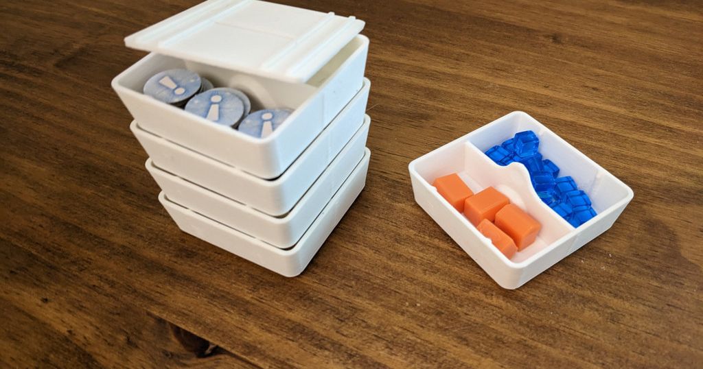 Stackable Board Game Token Caddy v2 by engineererrant | Download free ...