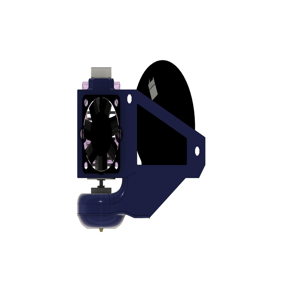 Monoprice Select Mini e3d v6 Fan Mount by AlmightyFireFly | Download ...