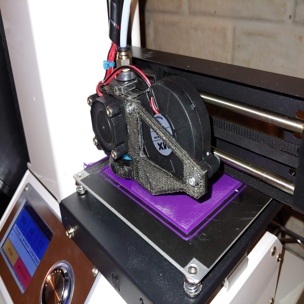 Monoprice Select Mini e3d v6 Fan Mount by AlmightyFireFly | Download ...