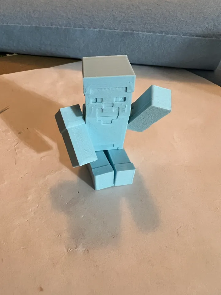 Minecraft Steve Posable by joescalon | Download free STL model ...