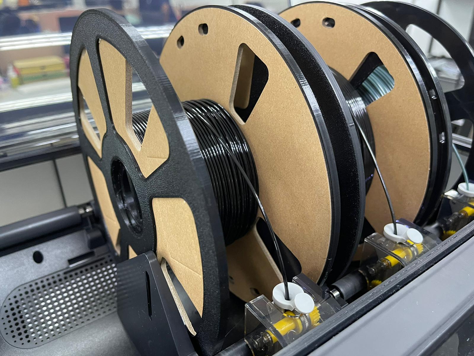 Cardboard Filament Rims with Weighted Desiccant Core for Bambu labs AMS ...