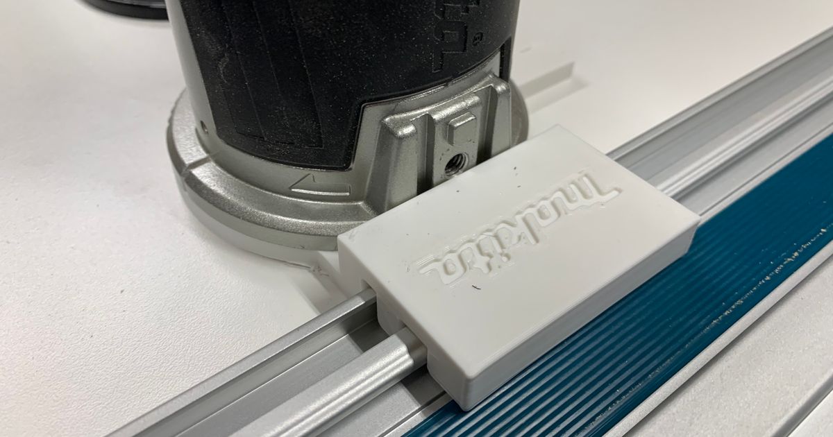 Tracksaw Guide plate/adapter for Makita Trim Router by JohnMartin ...