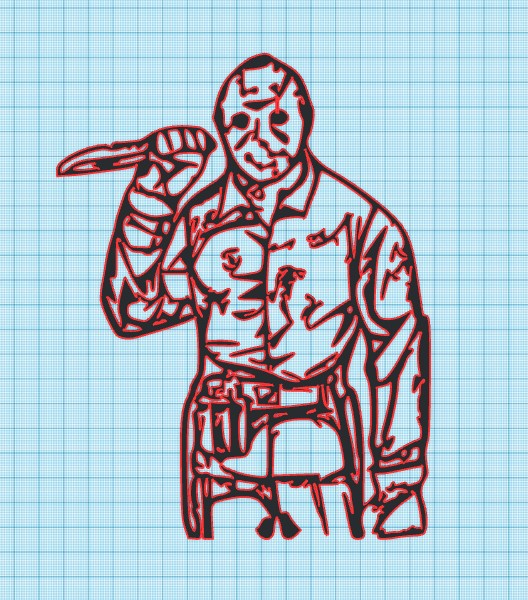 JASON - FRIDAY 13th - WALL ART by Ogama Industries | Download free STL ...