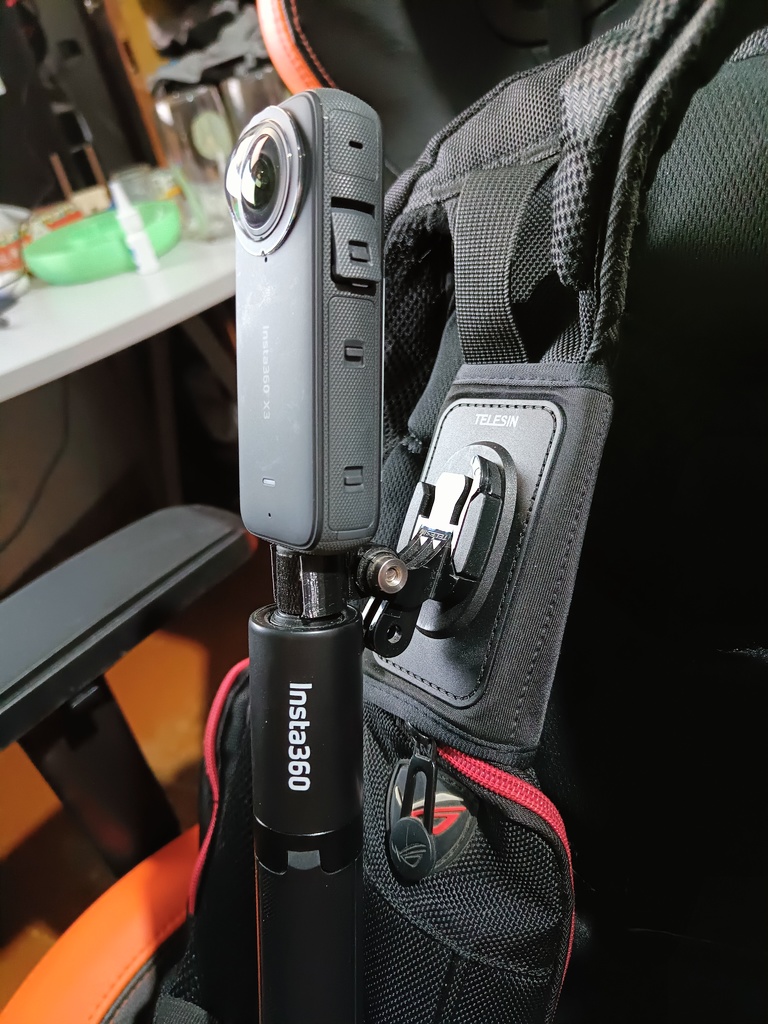 Insta360 Selfie Stick Quick Release Holder by jbot | Download free STL ...