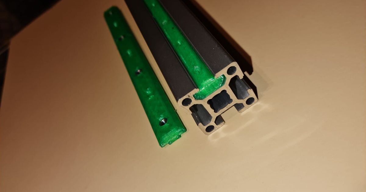 3030 Rail Backer - M3 25mm Spacing by Dax | Download free STL model ...