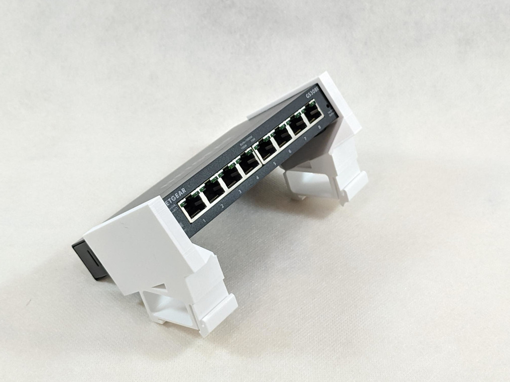 NETGEAR or MikroTik DIN HOLDER by opentux | Download free STL model ...